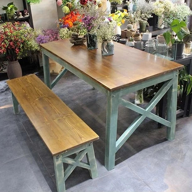 Rustic X Farmhouse Desk Vintage Table – Zwob
