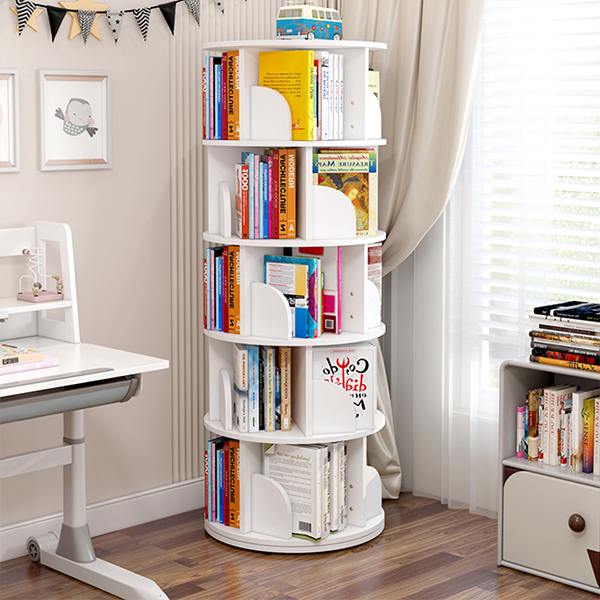 Rotating Bookshelf 360 Degree Revolving Bookcase – Zwob